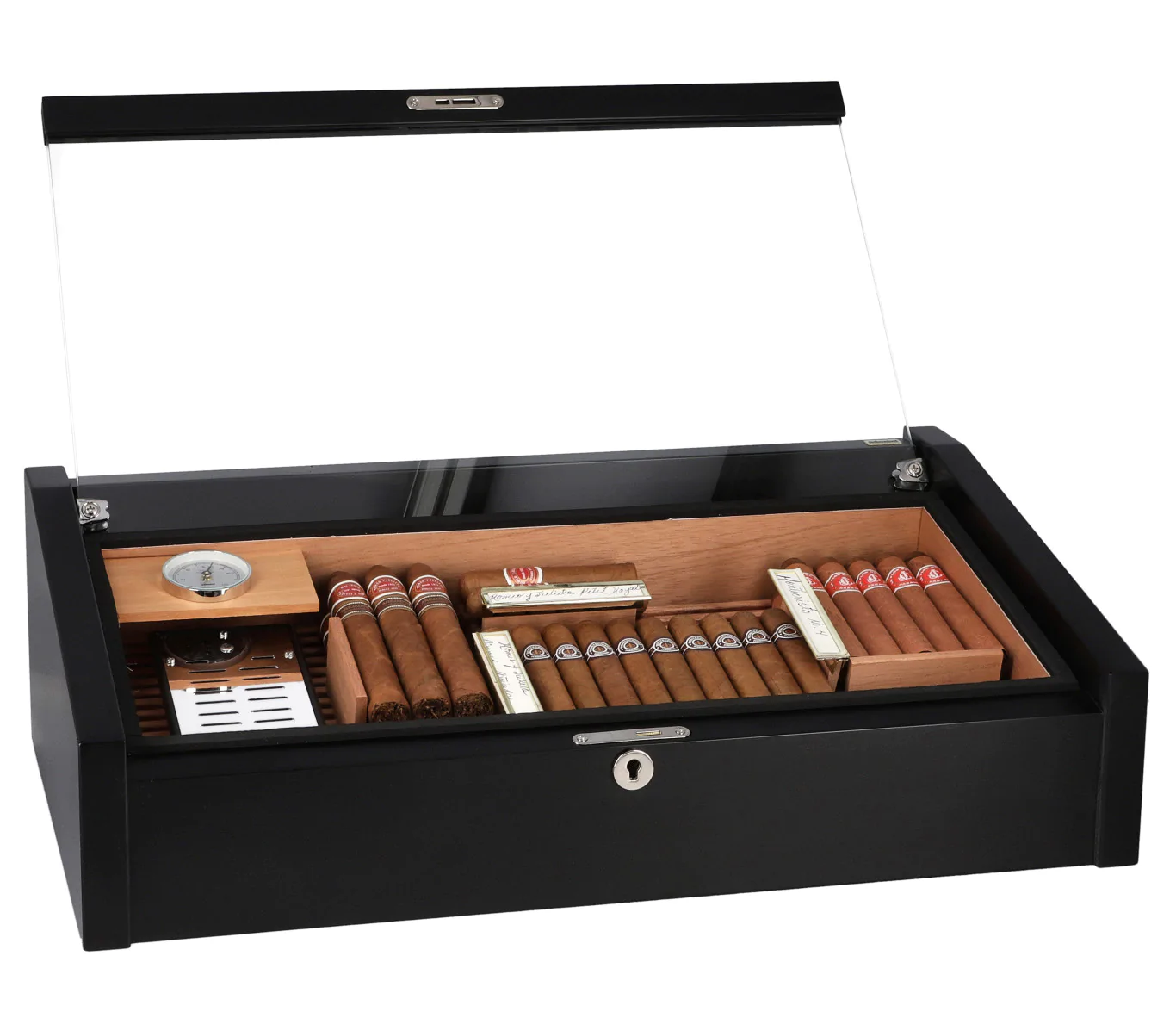 adorini Vega Deluxe Humidor Display Svart | Gratis frakt